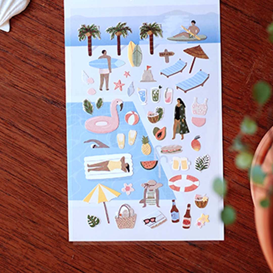 Stickers Vacaciones - Papelería Coreana en México – Chíkidi